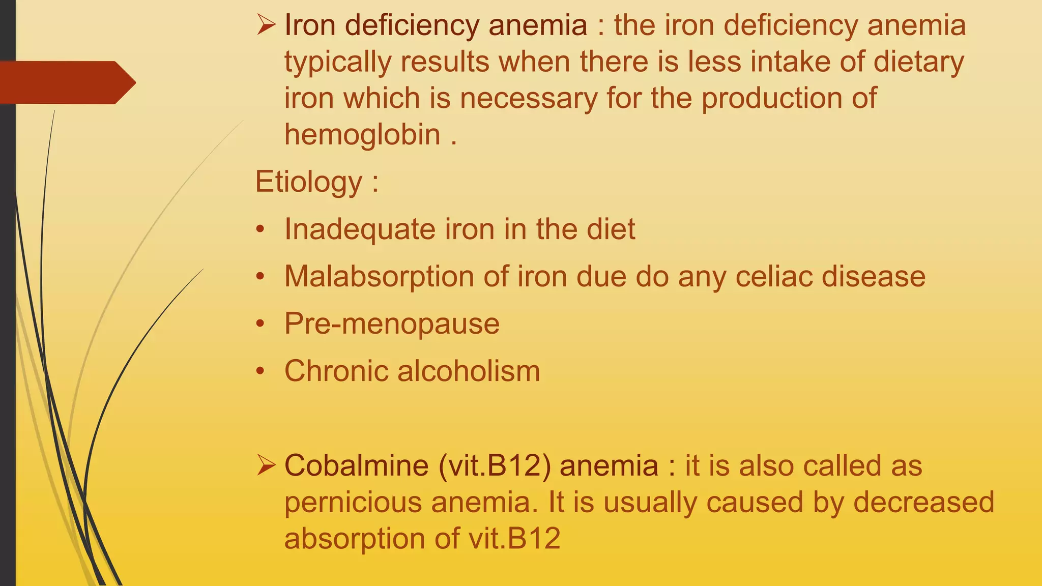Anemia (hematological disorder ) | PPTX