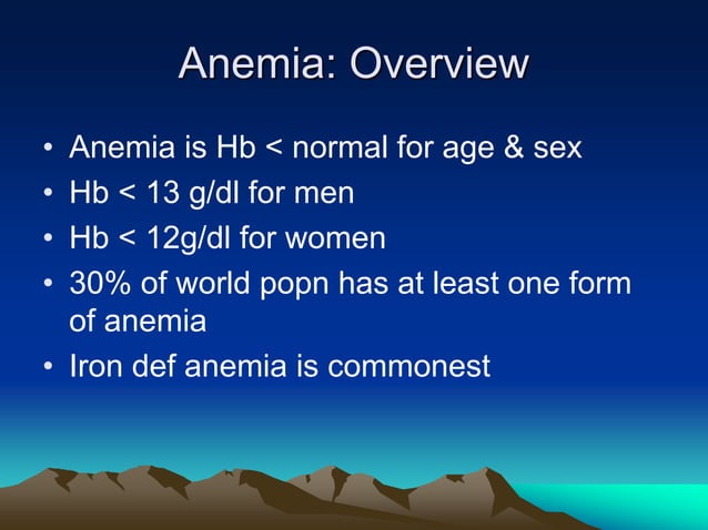 Anemia | PPT