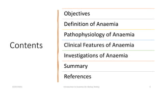 Introduction of Anemia | PPTX