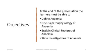 Introduction of Anemia | PPTX