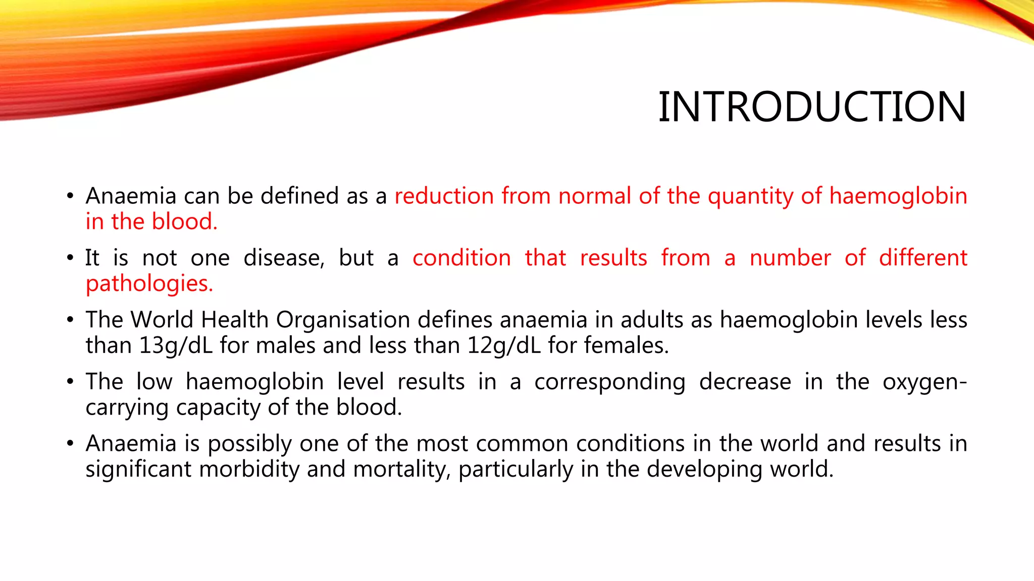 Anemia - Types, Pathophysiology, Clinical Manifestations, Etiology ...