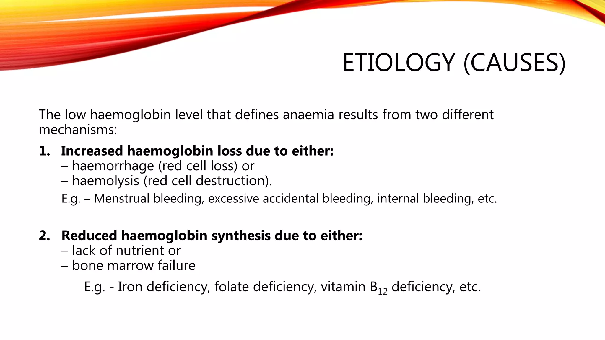 Anemia - Types, Pathophysiology, Clinical Manifestations, Etiology ...