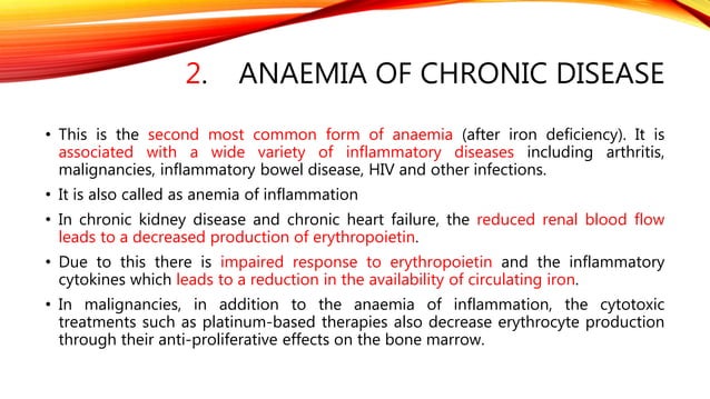 Anemia - Types, Pathophysiology, Clinical Manifestations, Etiology ...
