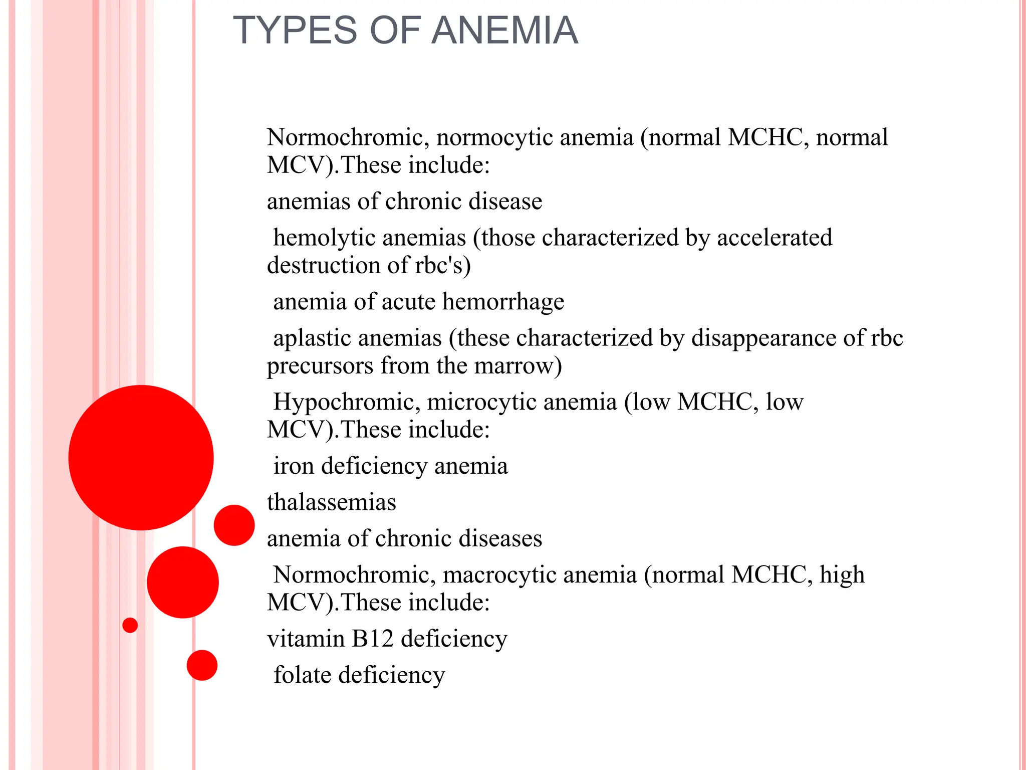 Anemia types of anemia and causes of anemia | PPT