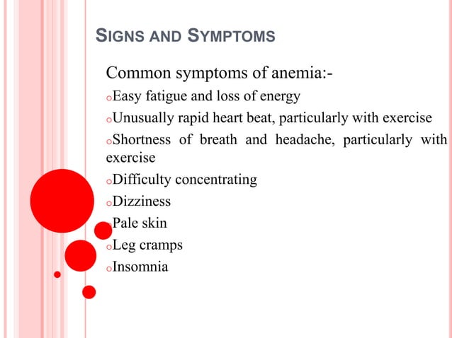 Anemia types of anemia and causes of anemia | PPT