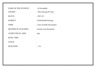 anemia types, classification, management | PDF