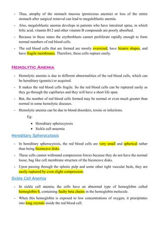 Anemia Basic Lecture Note Prepared by a Student.pdf