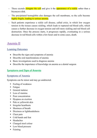 Anemia Basic Lecture Note Prepared by a Student.pdf