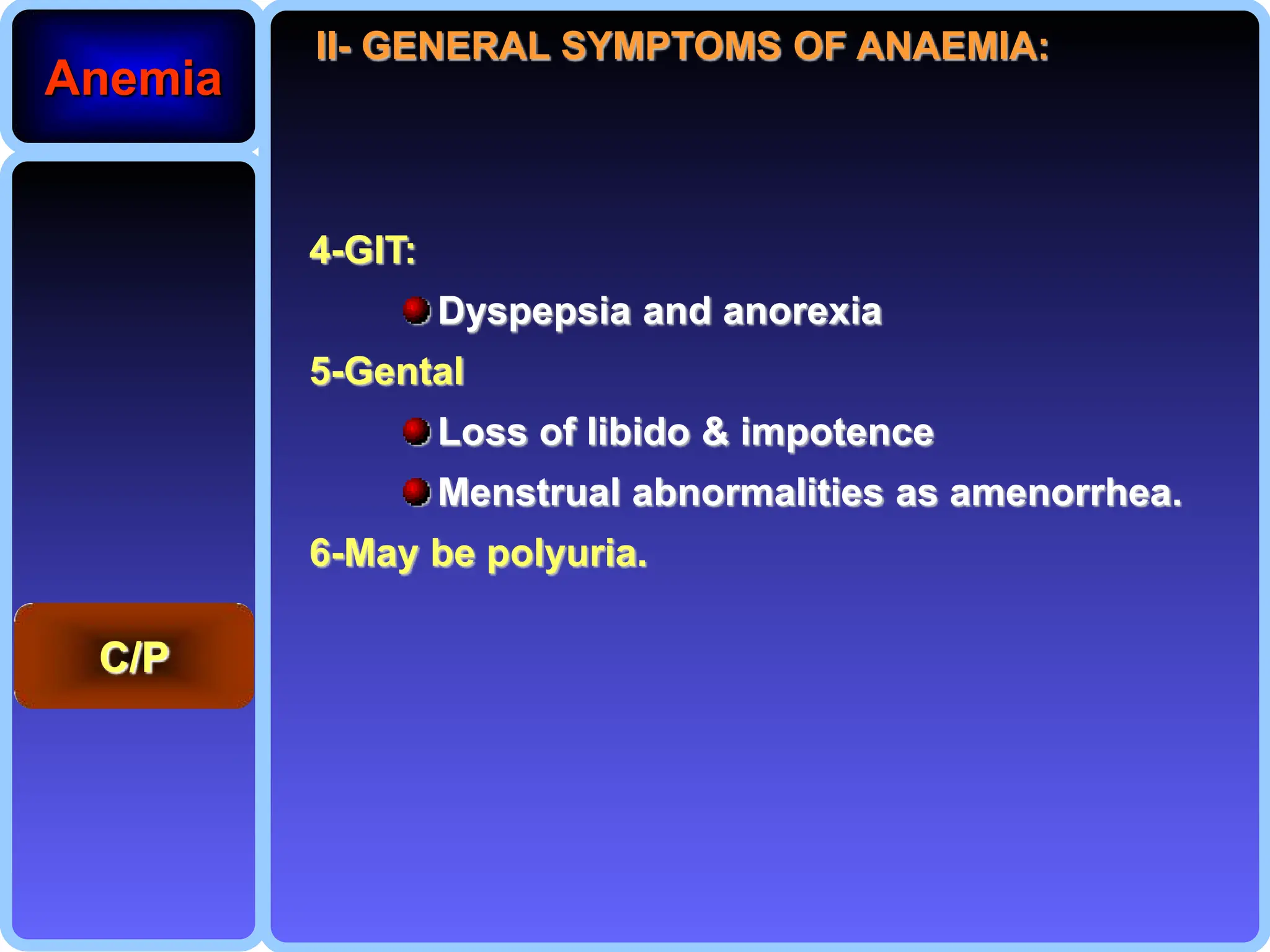 Anemia.ppt presentation for General medicine | PPT