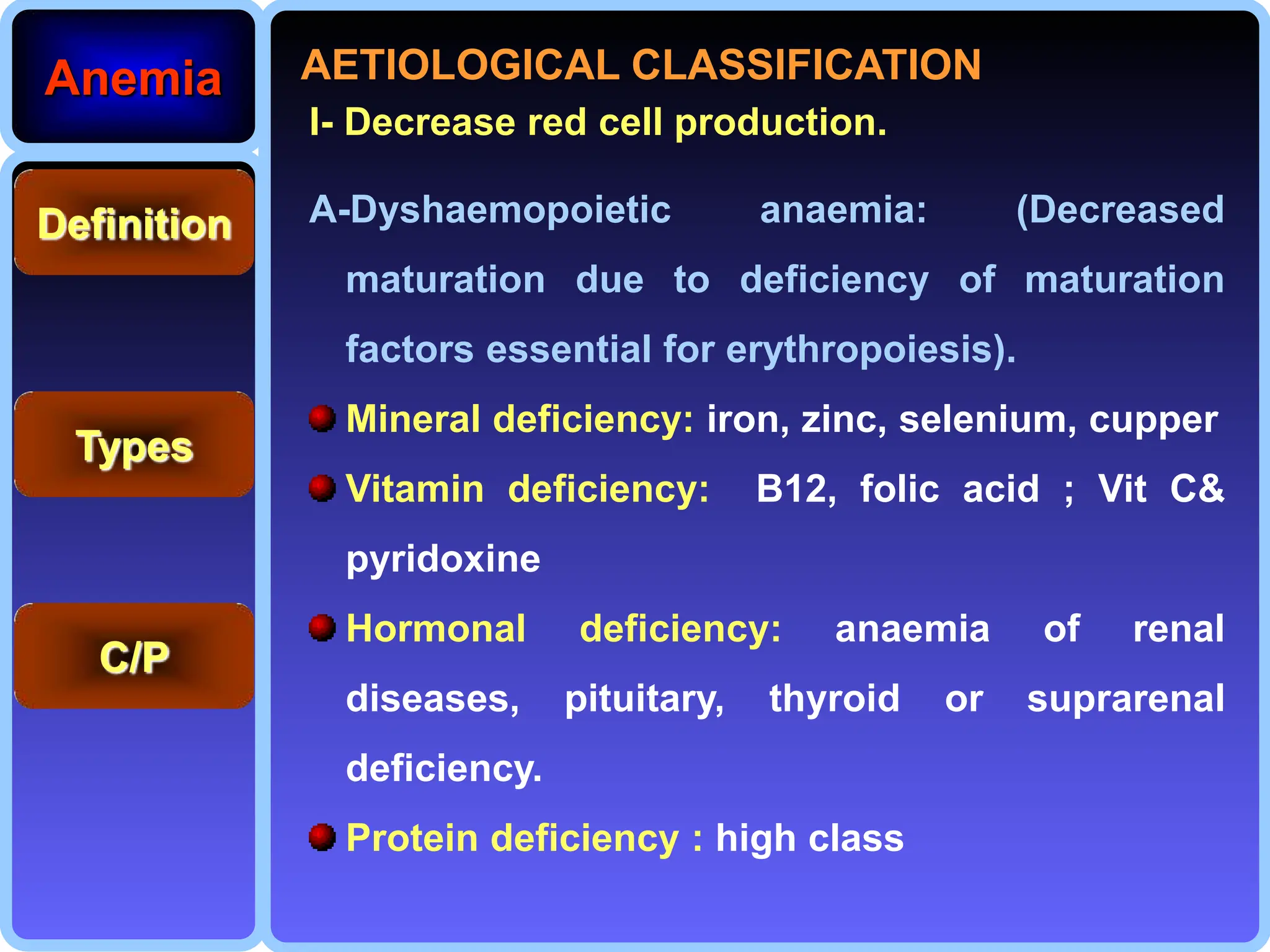 Anemia.ppt presentation for General medicine | PPT