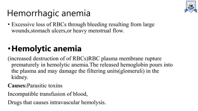 ANEAMIA DISEASE PHYSIOLOGY AND TREATMENT | PPT