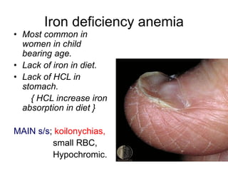 disease condition seen in adolescent girl " ANEMIA" | PPT | Blood ...