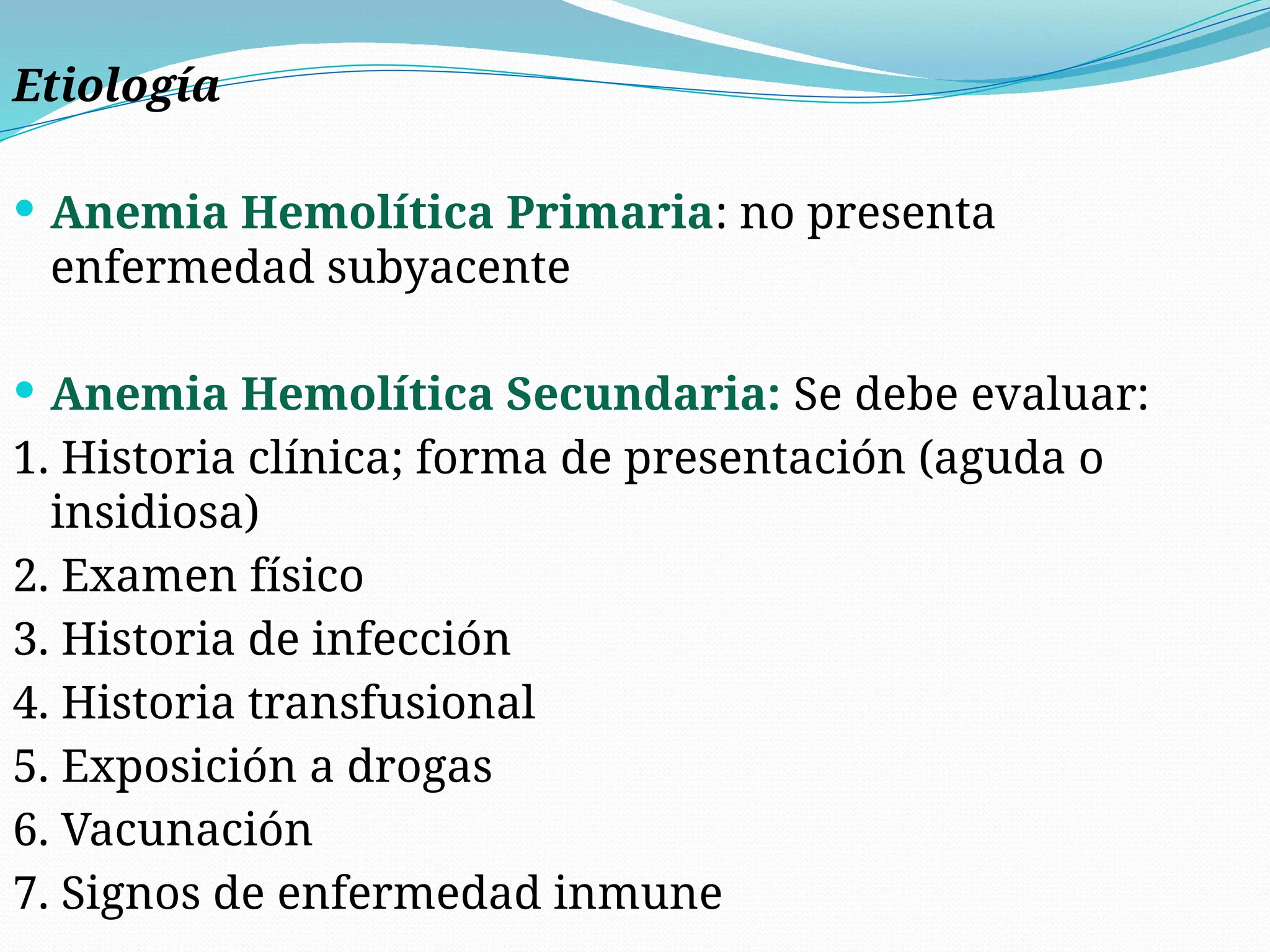 Anemias, tipo y su manejo clinico - Medicina Interna | PPT