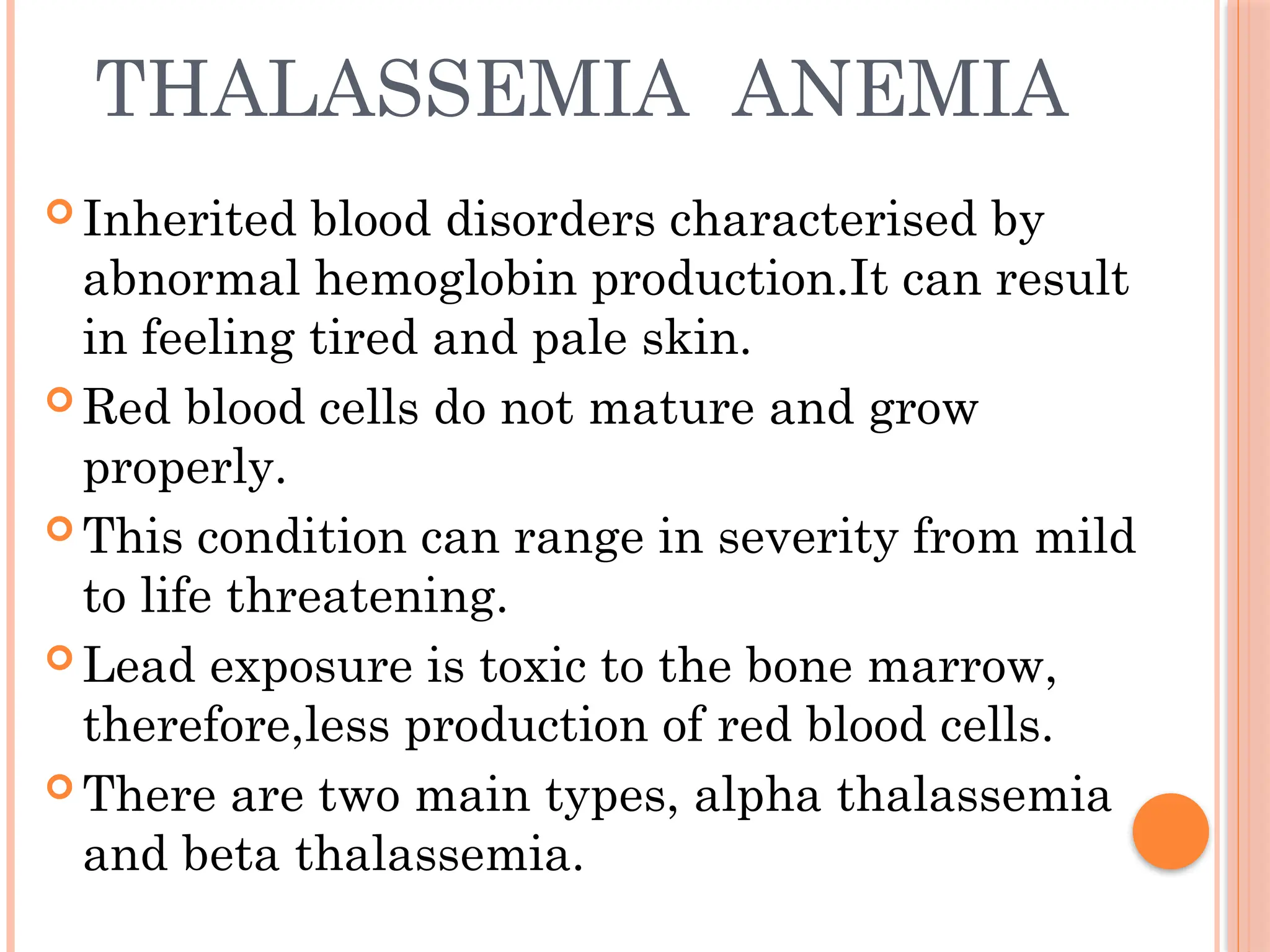 Anemia ppt tells about Animia and its type | PPTX