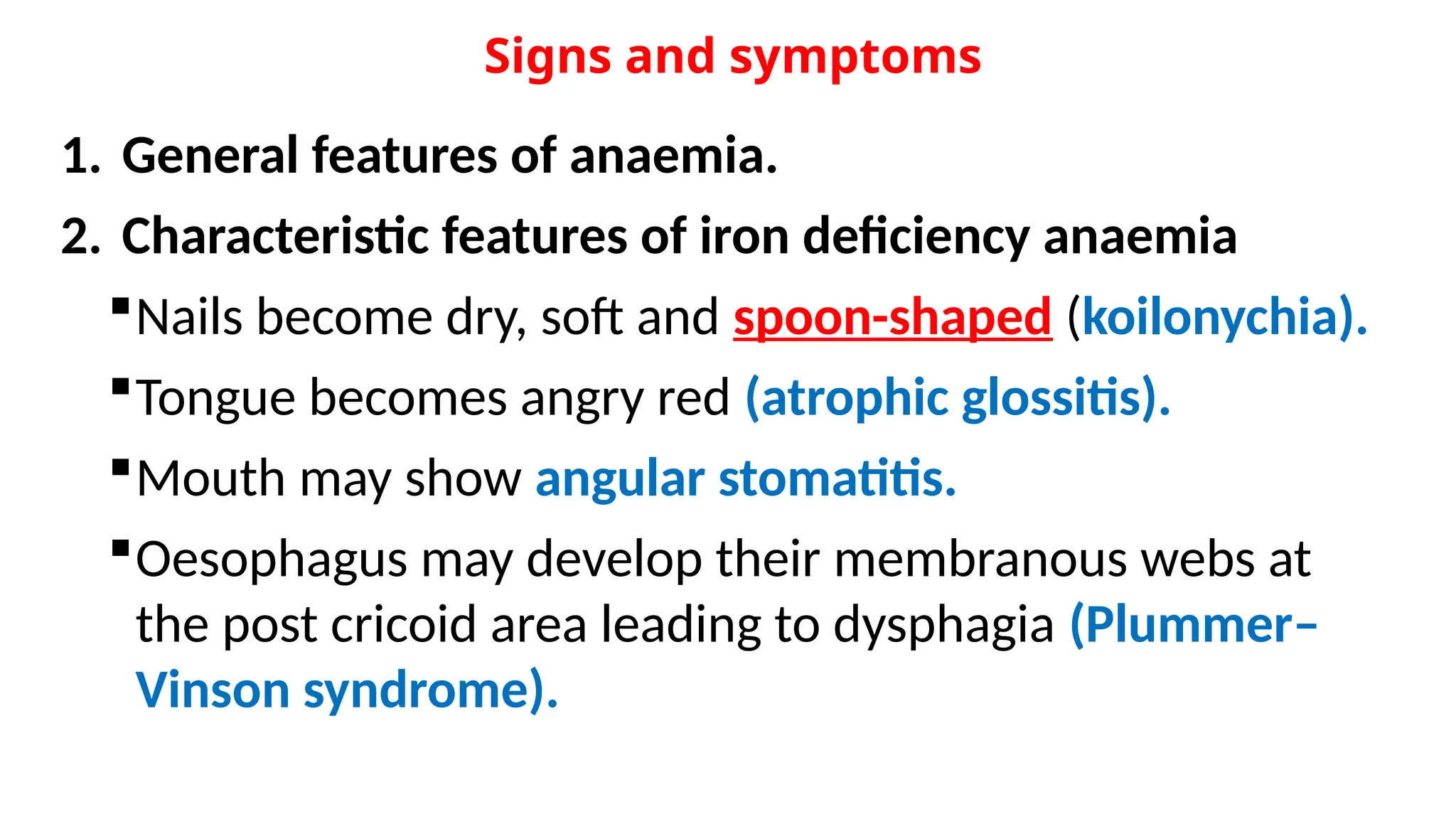 PATHOPHYSIOLOGY OF ANEMIA IRON DEFICIENCYpptx | PPTX