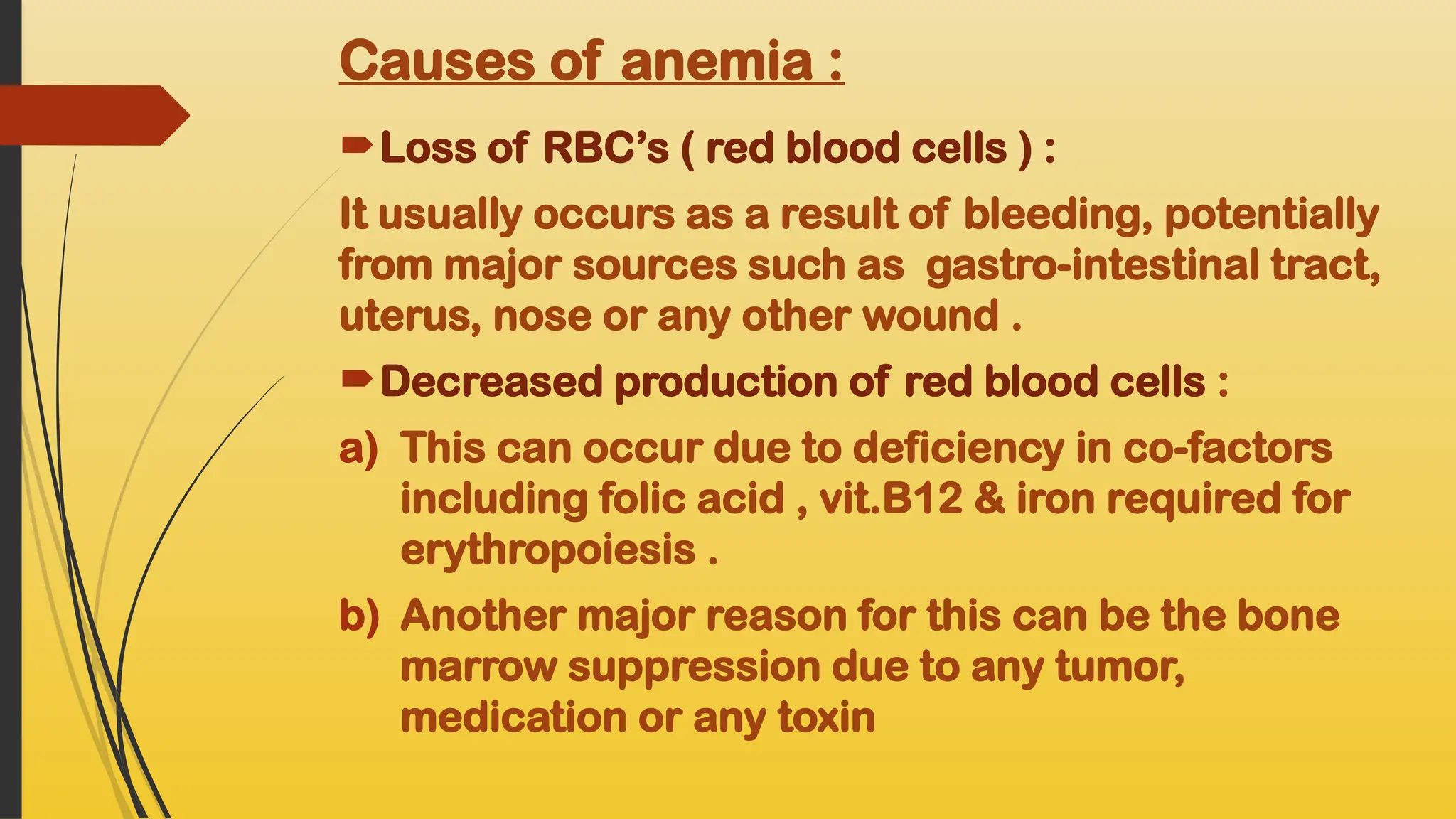 anemia.pptx(Anemia is a hematological disorder i.e. the disorder of ...