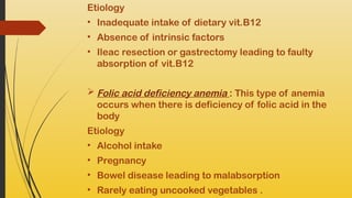 anemia.pptx(Anemia is a hematological disorder i.e. the disorder of ...