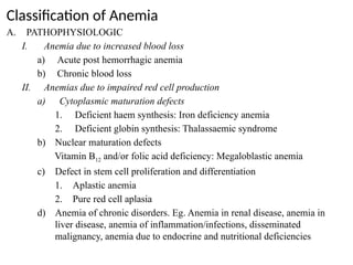 Anemia.pptx, pathophysiology second semester | PPTX