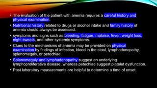 Topic on anemia and polycythemia clinical features | PPTX