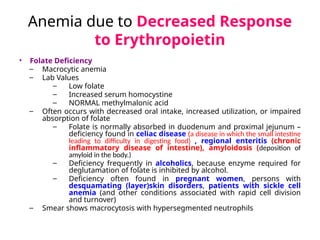 Anemia: Causes, Clinical Features, Care! | PPTX