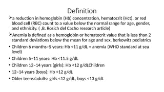 anemia in children, its causes and management.pptx