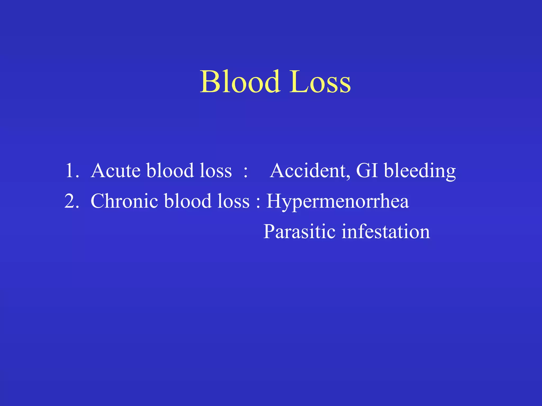 Anemia And Its Classification | PPT