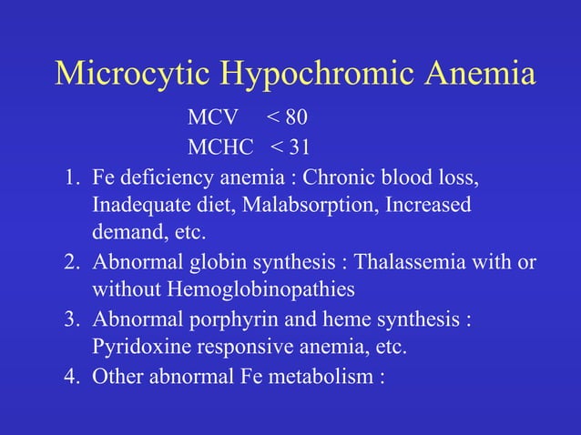 Anemia And Its Classification | PPT