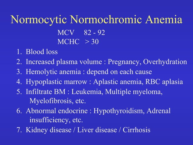 Anemia And Its Classification | PPT