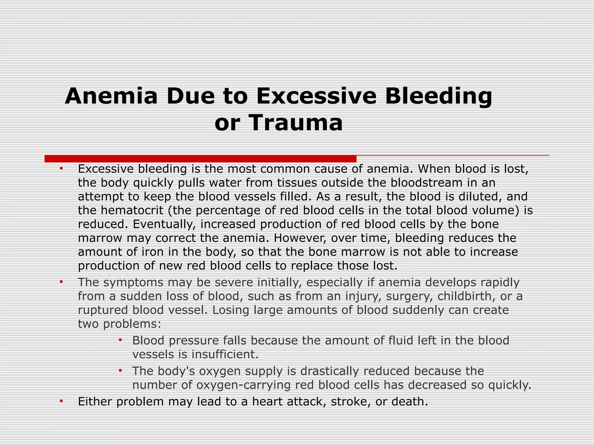 Anemia blood loss | PPT