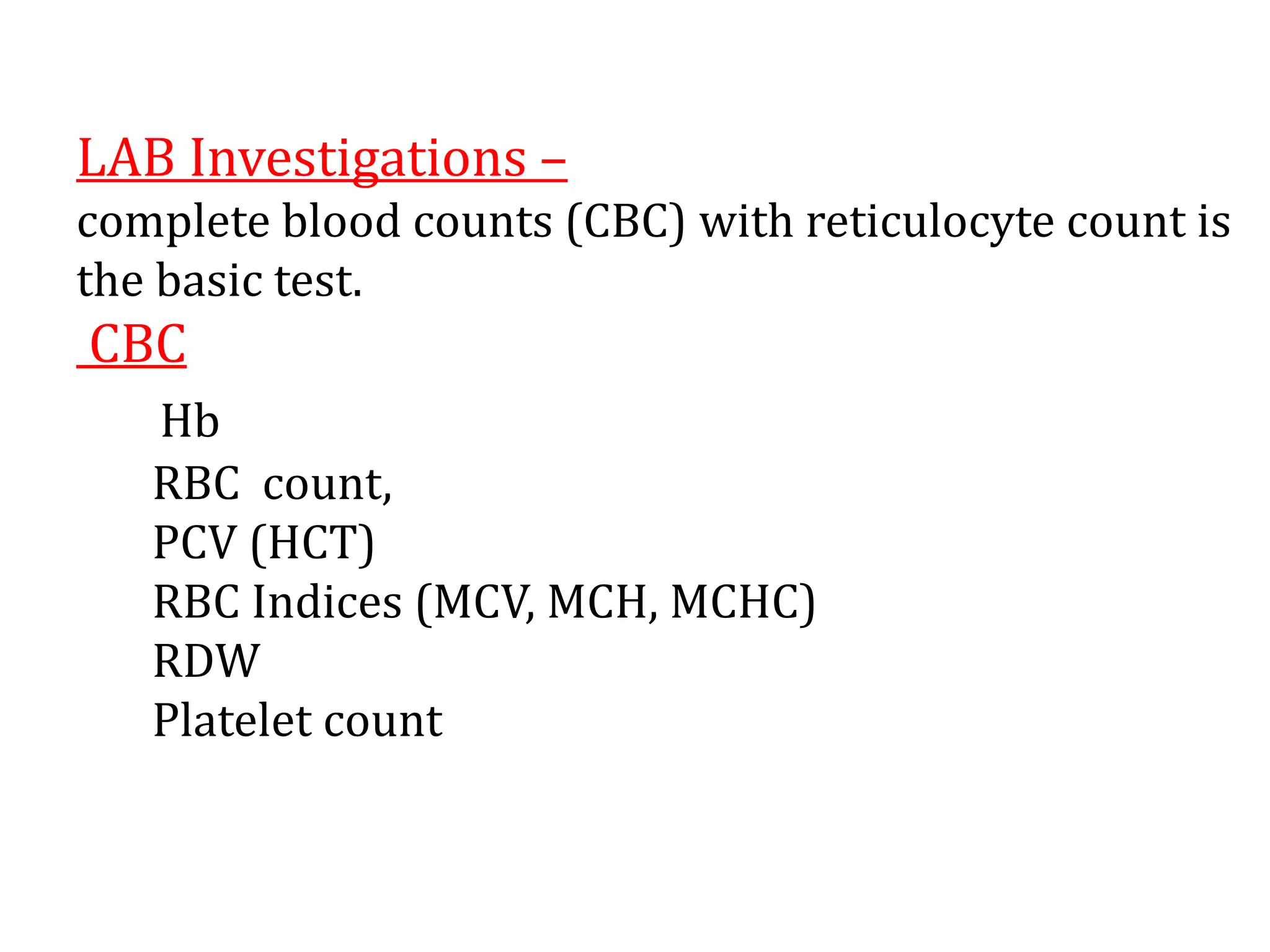 Anemia classification, cf, lab diagnosis | PPT