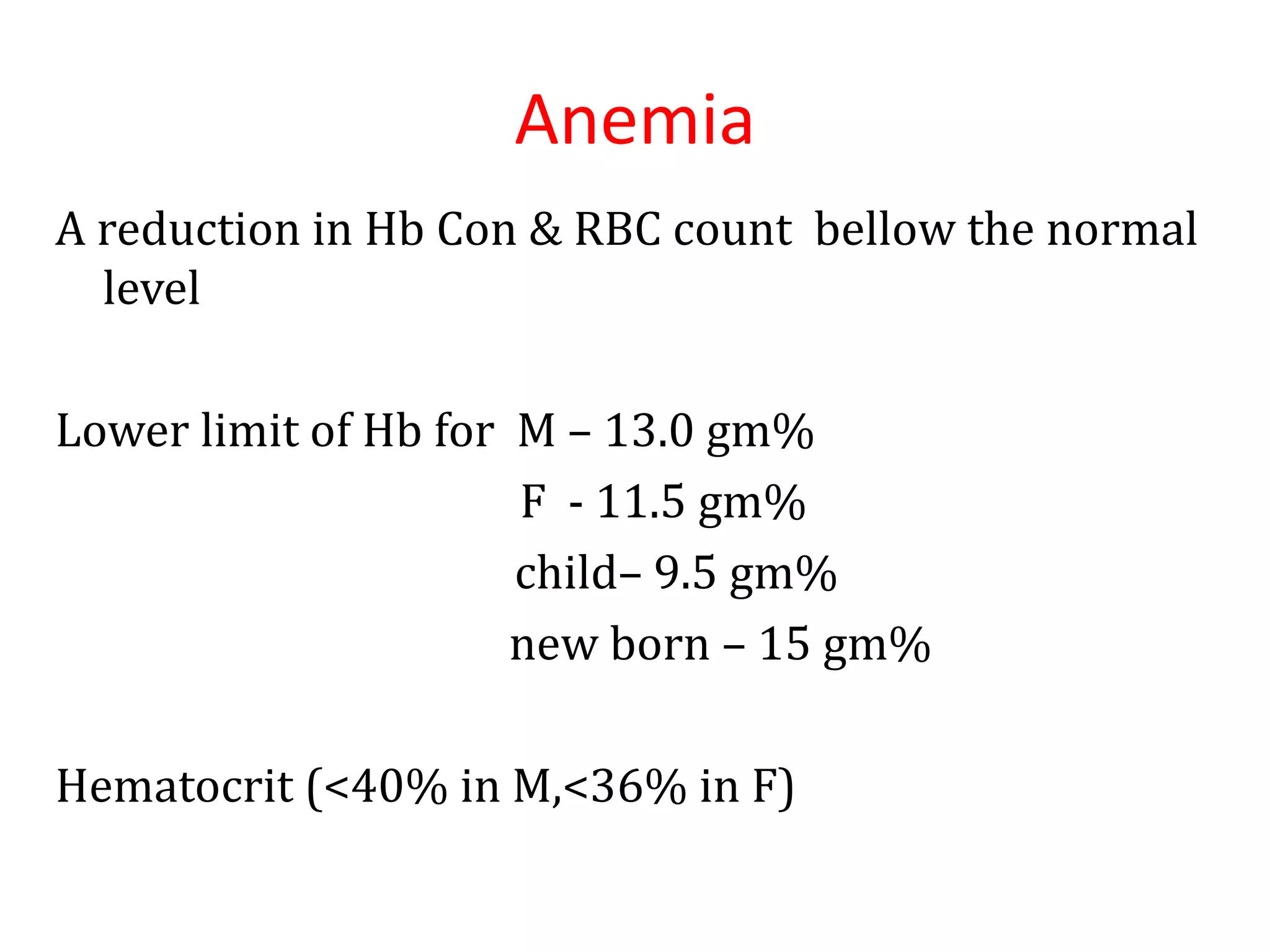 Anemia classification, cf, lab diagnosis | PPT
