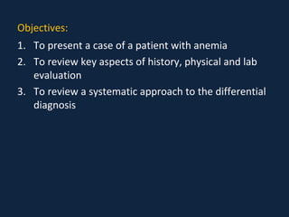 Approach to Anemia | PPT