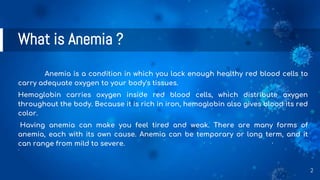 Anemia diagnosis & treatment | PPTX