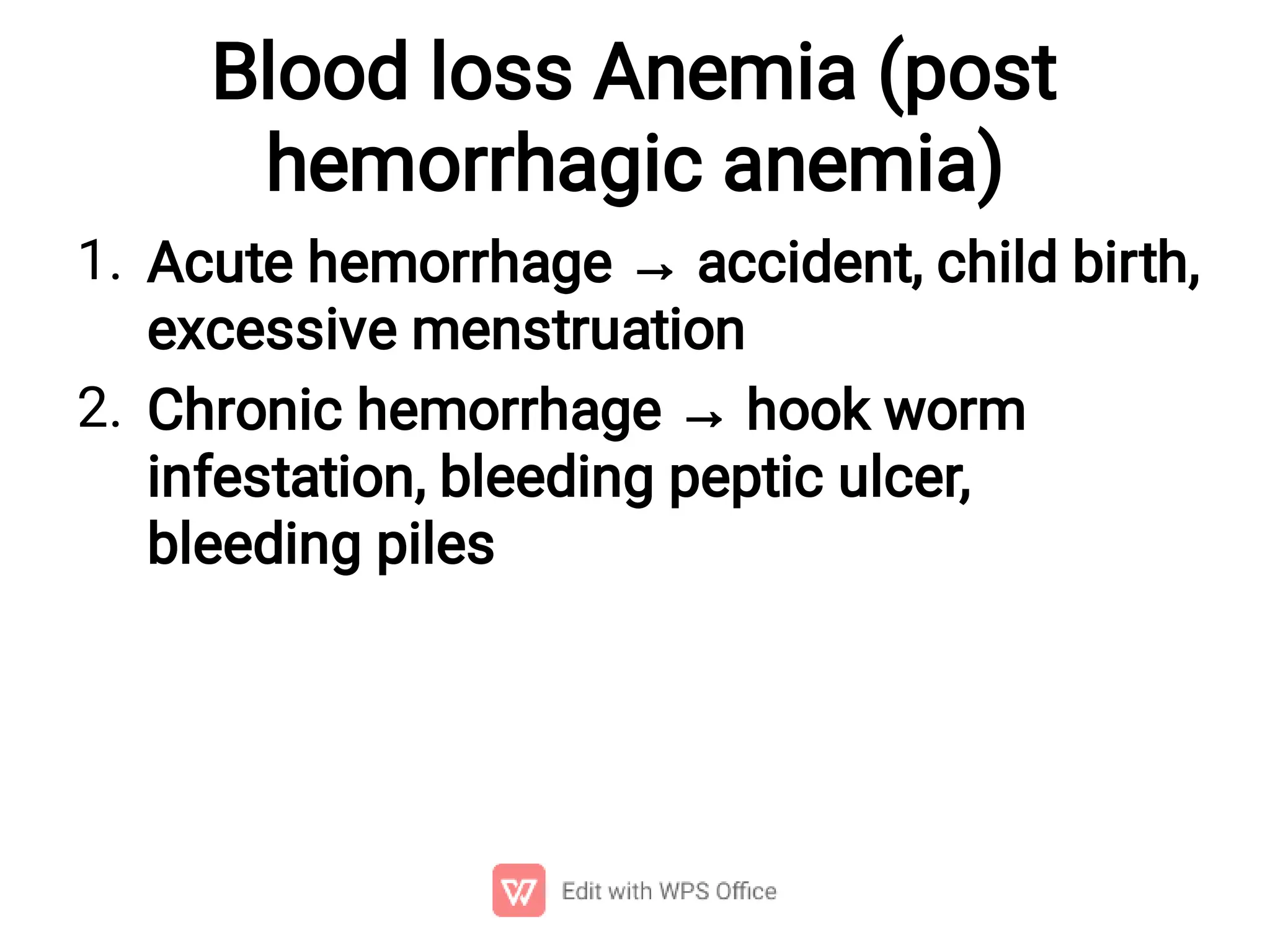 Classification of different types of anemia | PDF