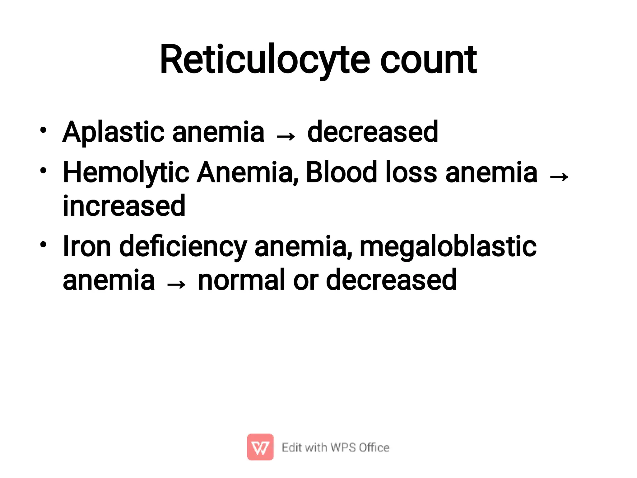 Classification of different types of anemia | PDF