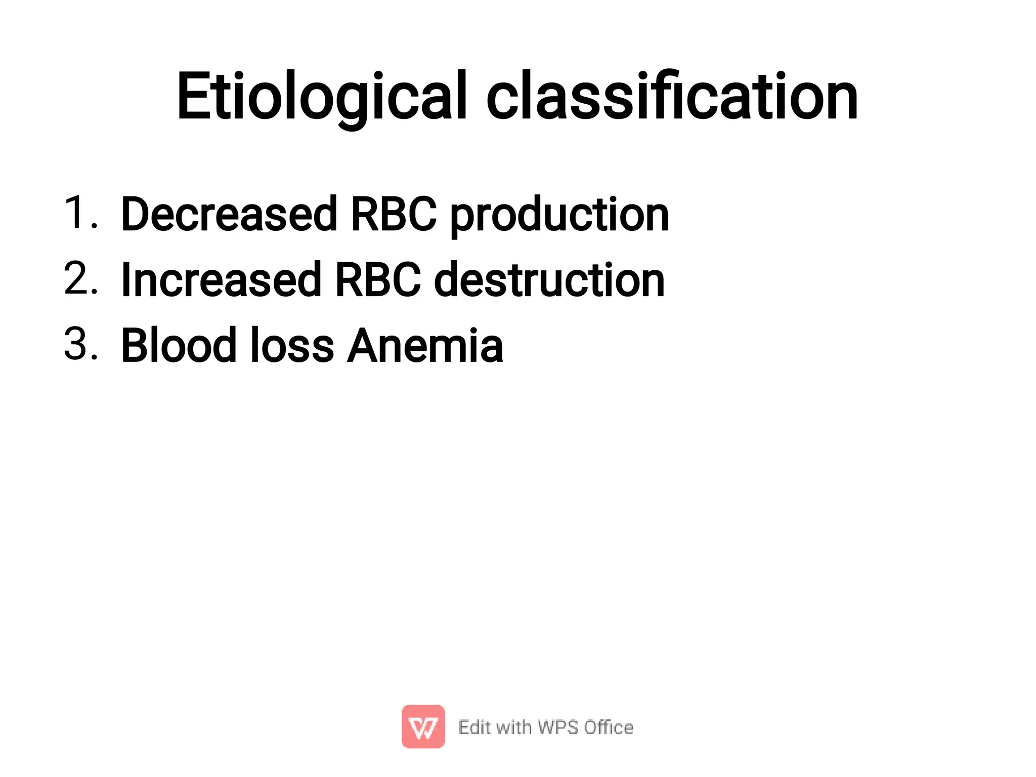 Classification of different types of anemia | PPT