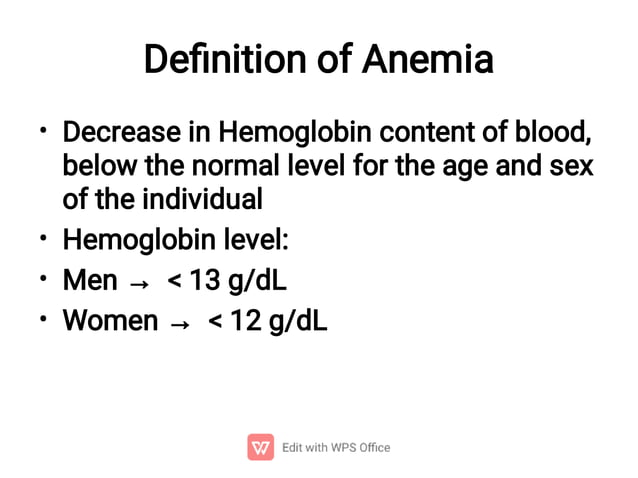 Classification of different types of anemia | PPT