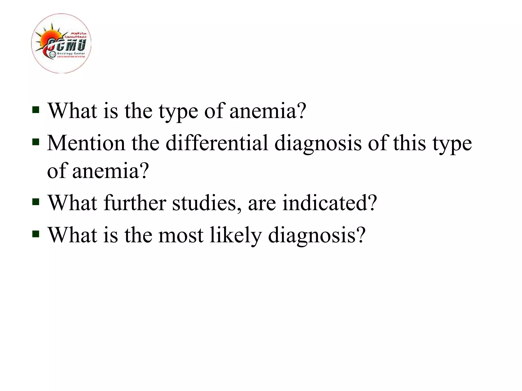 Anemia overview prof.Noha Eisa | PPTX