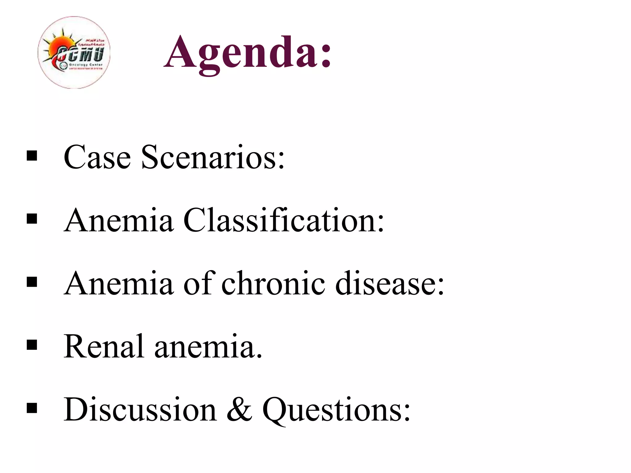 Anemia overview prof.Noha Eisa | PPTX