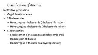 pathology of Anemia | PPTX