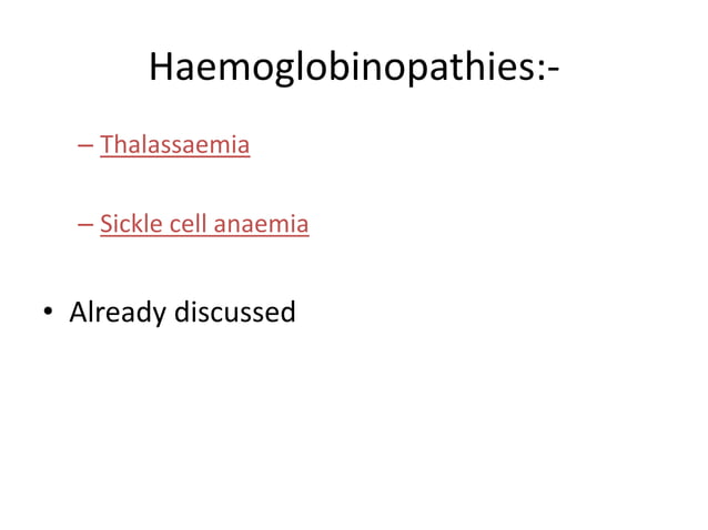 Anemia Presentation | PPTX | Blood Disorders | Diseases and Conditions