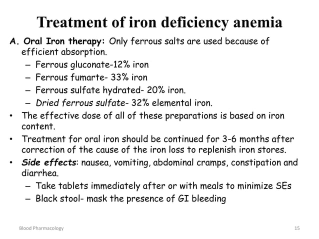 Anemia and antianemic drugs For med.pptx | Blood Disorders | Diseases ...
