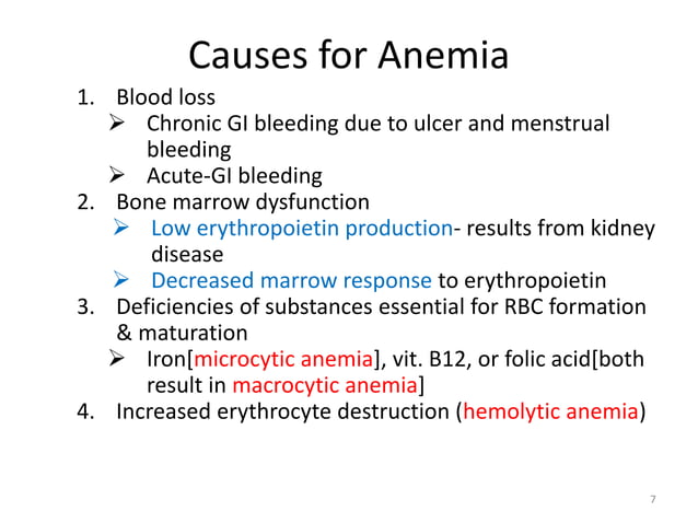 Anemia and antianemic drugs For med.pptx | Blood Disorders | Diseases ...