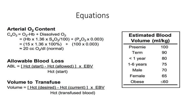 Anemia and Blood Transfusions | PPTX | Blood Disorders | Diseases and ...