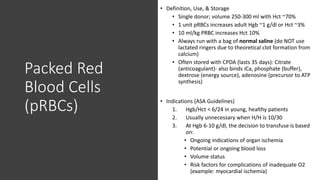Anemia and Blood Transfusions | PPTX