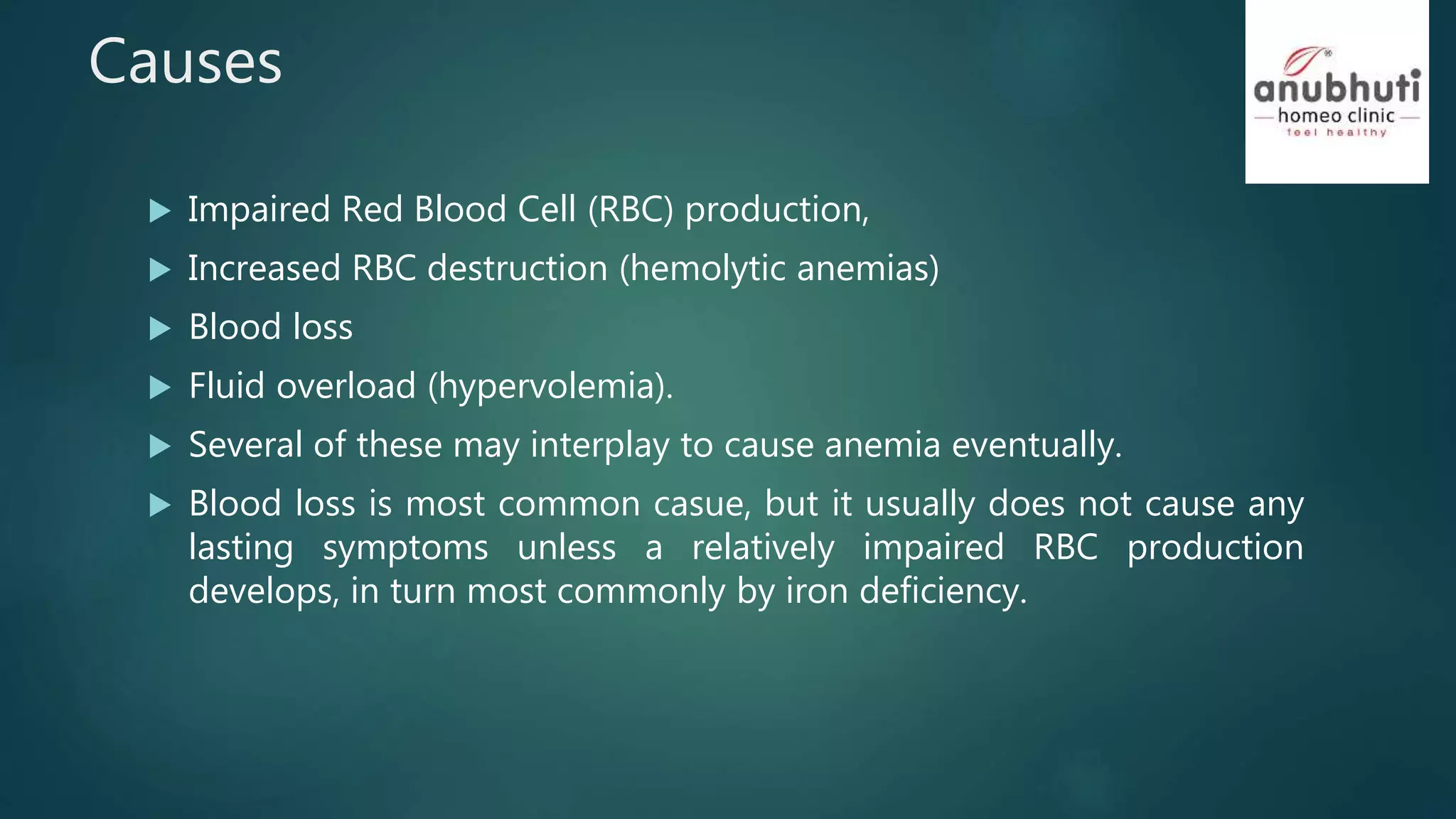 Anemia and homeopathy treatment | PPTX
