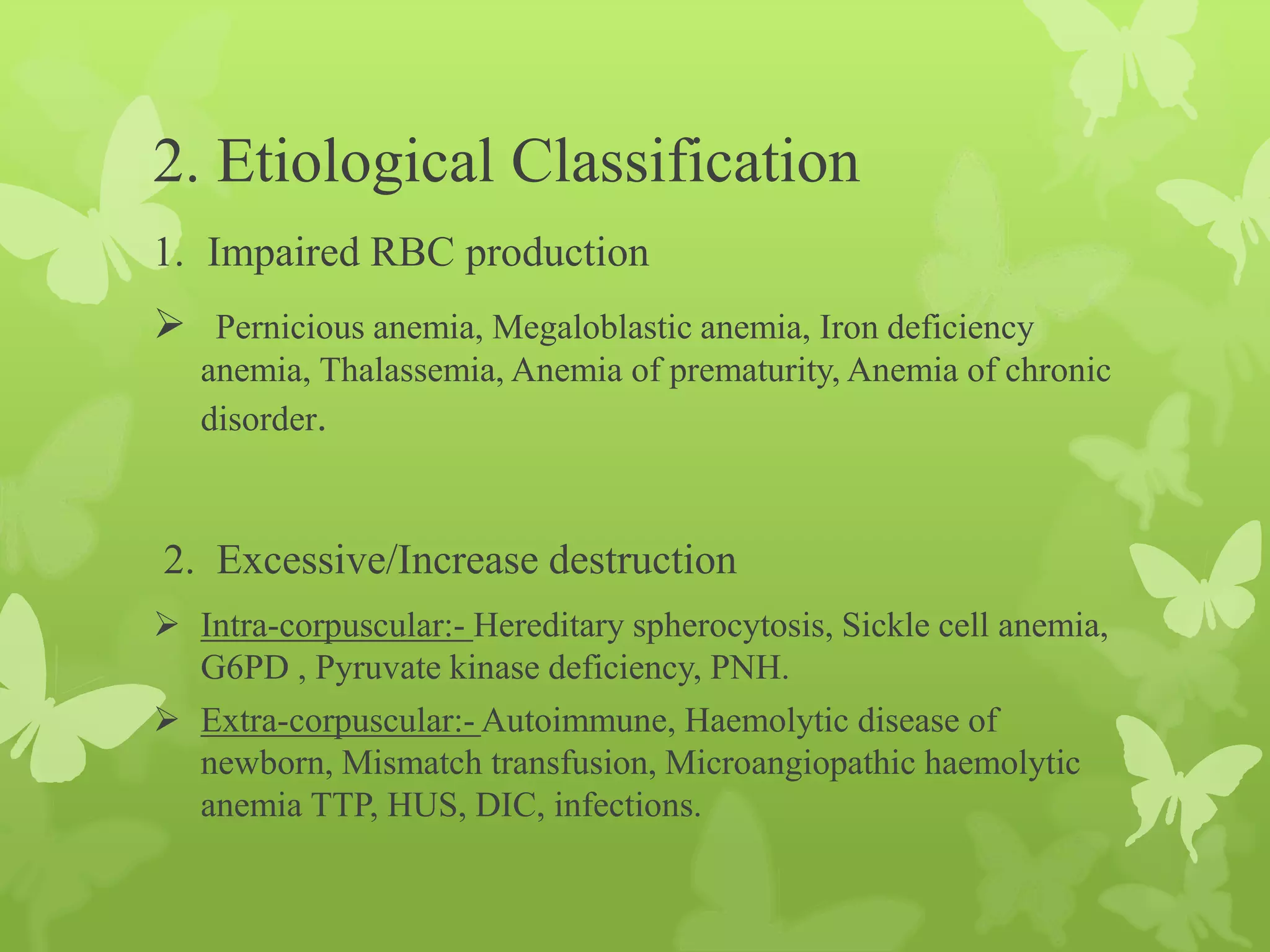 Anemia and its classification | PPTX