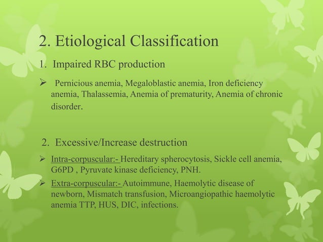 Anemia and its classification | PPTX
