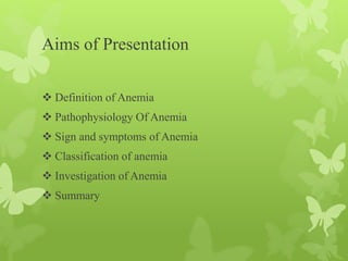 Anemia and its classification | PPTX