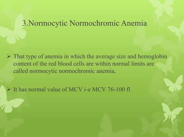 Anemia and its classification | PPTX